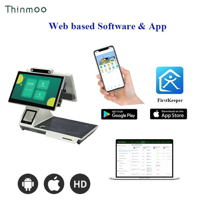 Thinmoo VG3022 Dual Display Touch Screen Visitor Management