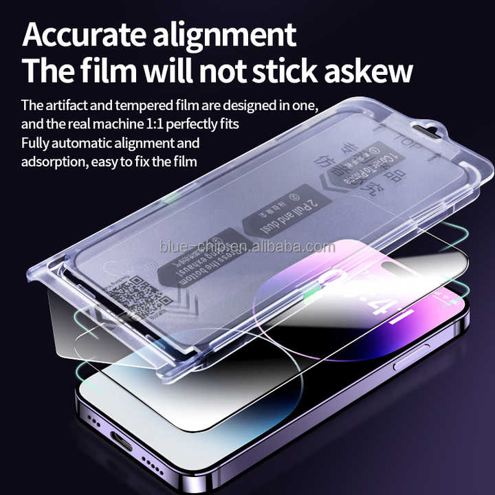 For IPhone 13 14 Pro Max Tempered Glass Installation I Phone Easy ...