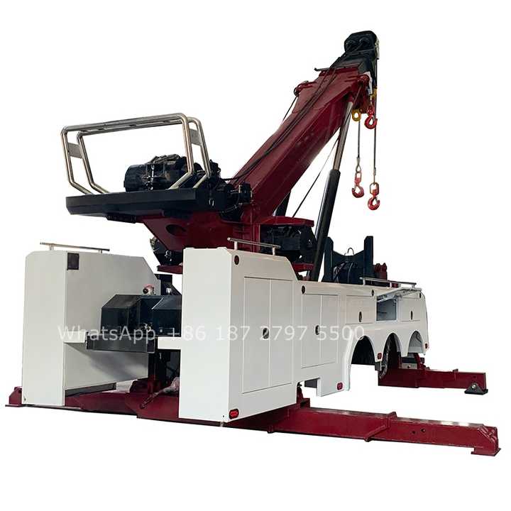 50 Tons Wrecker Tow Truck Body with 60 Ton Rotator for Sales