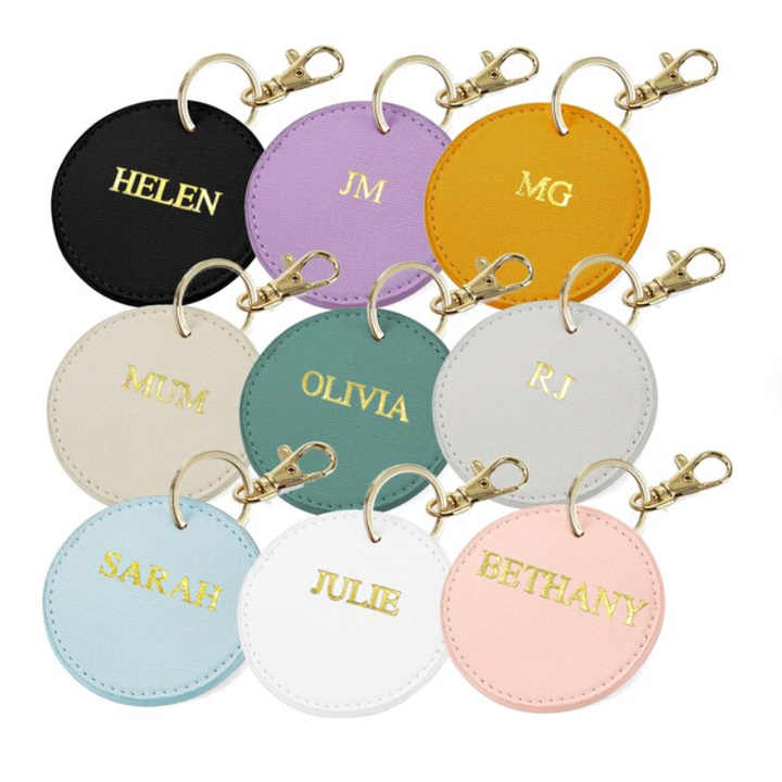 Wholesale Fashion PU Leather Display Pendant Keychain Charm Bag Leather ...