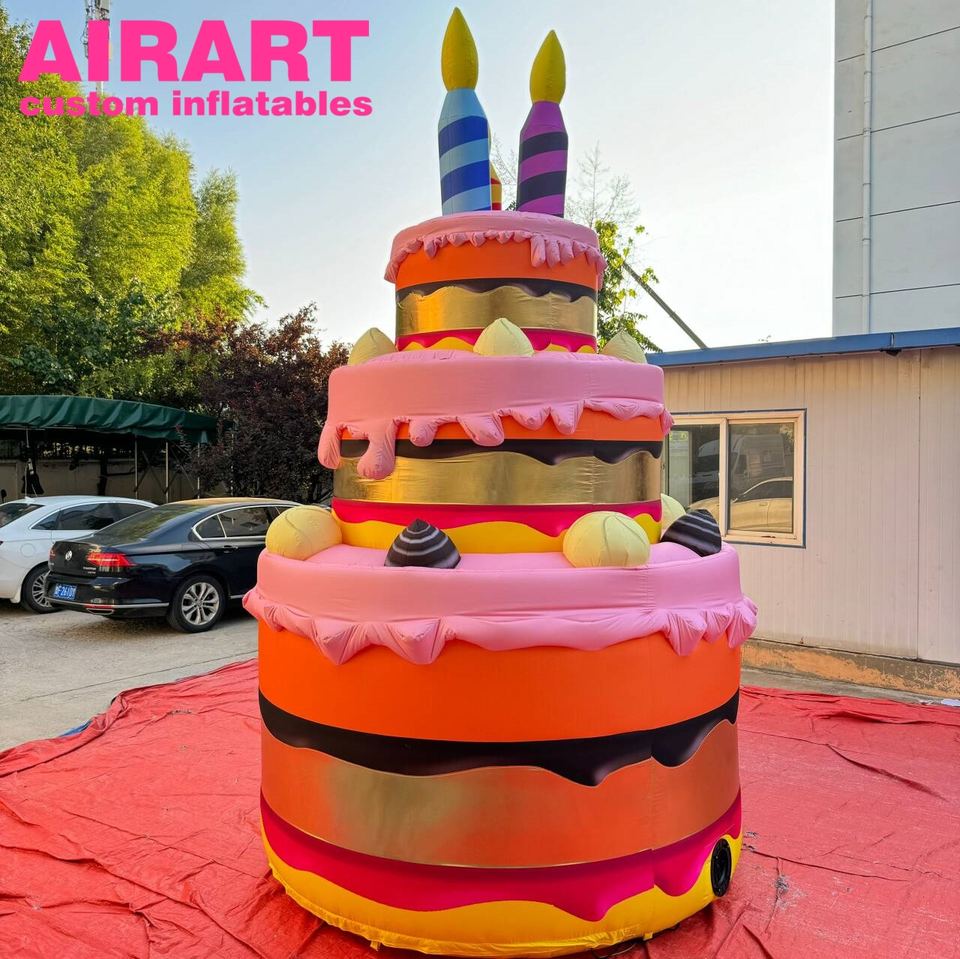 Inflatable Cake Birthday Party Event Use Inflatable Giant Cake Air ...