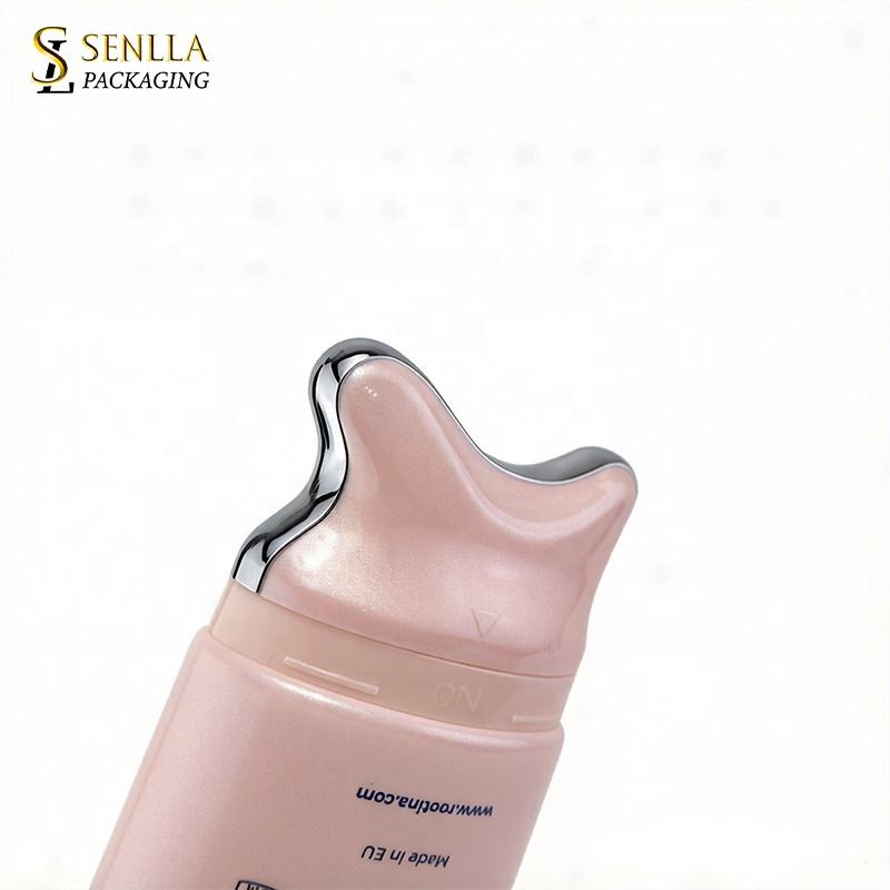 Custom Luxury 100ml Plastic Cosmetic Tube Massage Head Packaging Neck ...