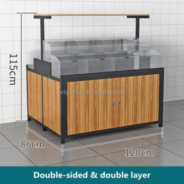 Artworld Displays Small Convenience Store Snack Shelves Wooden Candy ...