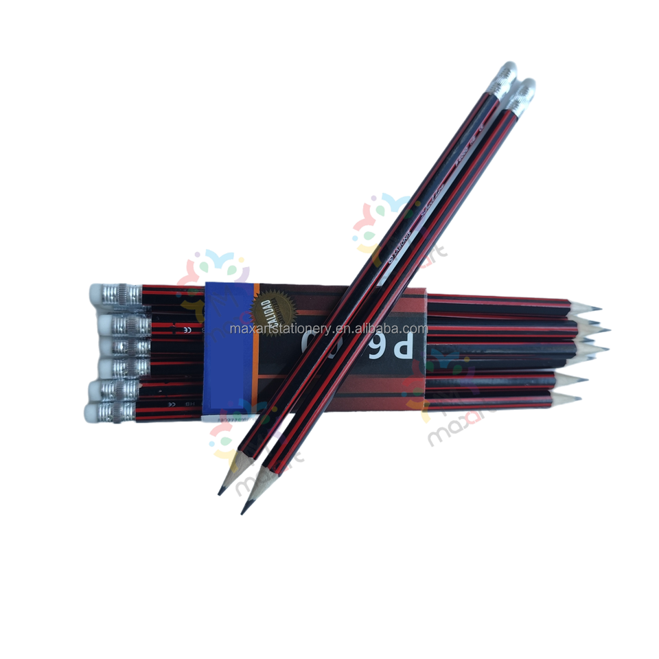 High Quality Triangular Wooden Pencil HB with Black Lead for School ...