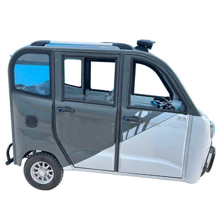 Fully Enclosed 3 Wheel Electric Vehicle with Solar Power