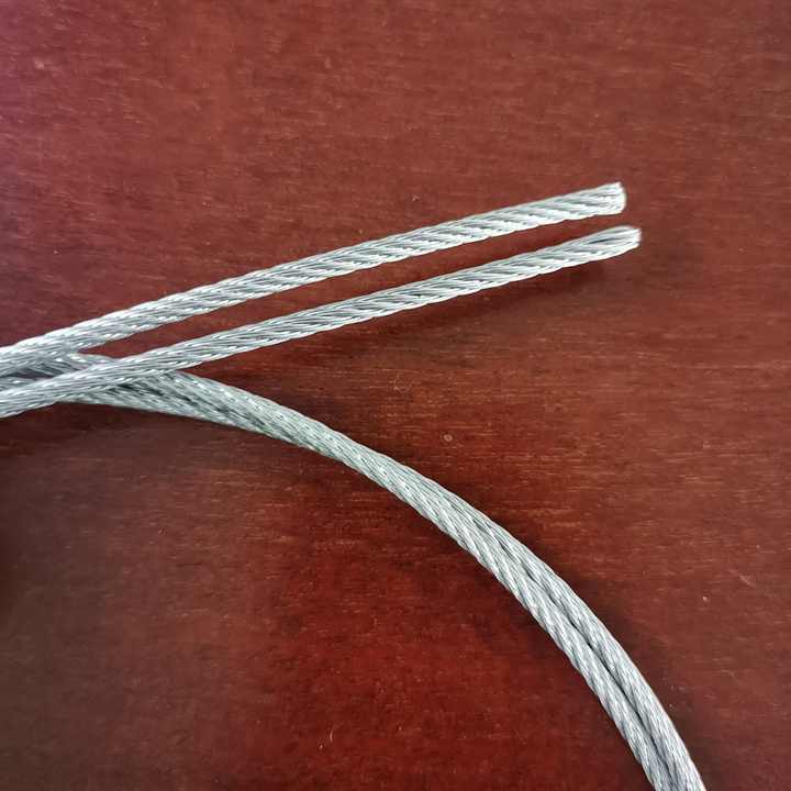 Small Roll Galvanized Non-Alloy Steel Wire Ropes 7x7 GB Standard ...