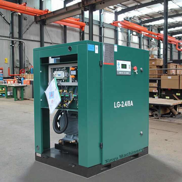 15kw 20HP Industrial Rotary Screw Air Compressor Belt Driven for CNC ...