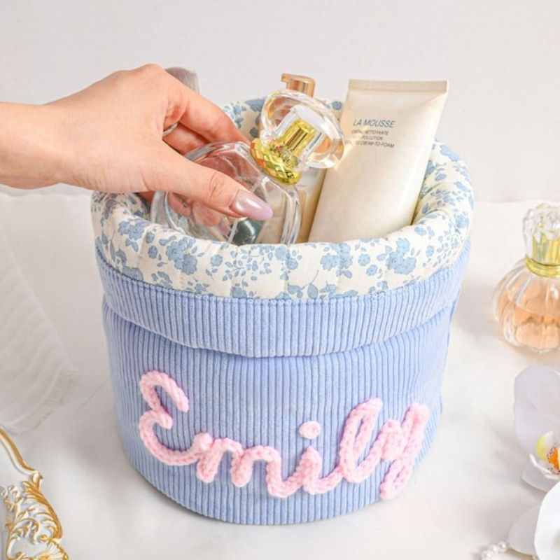 Personalized Bridesmaid Makeup Bag,Cosmetic Organizer,Toiletry Bag for ...