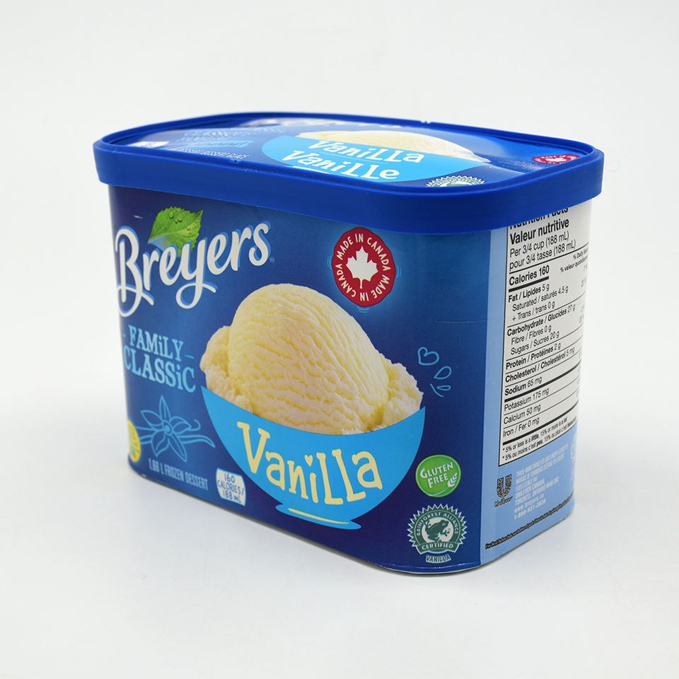 Heat-Resistant Food-Safe Seal-Tight Custom-Designed Vanilla Frozen Food ...