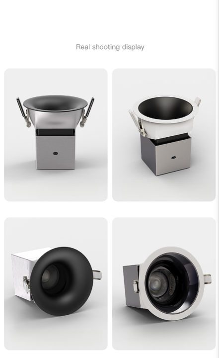 Modern Square COB LED Downlight Low Blue Full Spectrum Indoor Eye ...