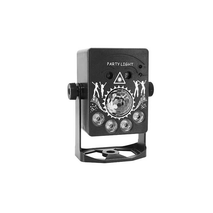Remote Controlled Mini Gobo+derby+laser+strobe DMX Party Lights