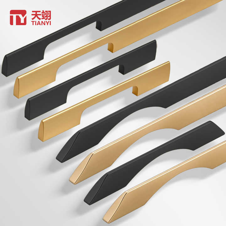 Modern Style Aluminum Alloy Pull Handle Furniture Hardware for Kitchen ...