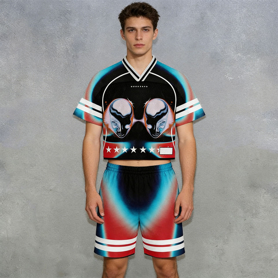 Custom Football Jersey Design Logo Street Style Boxy Jerseys Summer ...