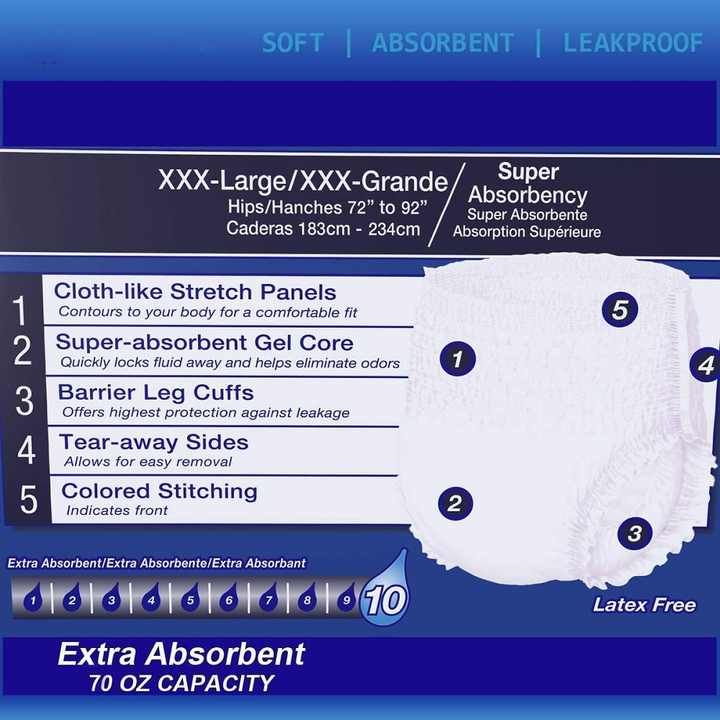 incontinence pants Disposable Pull-Up Diaper Pants Ultra High ...