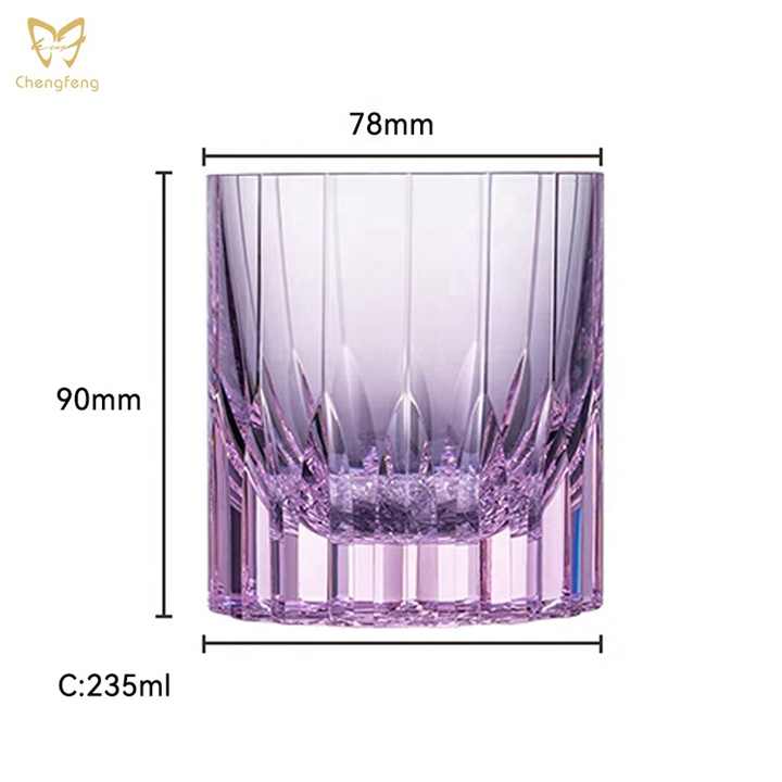 K9 Crystal Glass Cup - Hand-Carved Whiskey Shot Glass