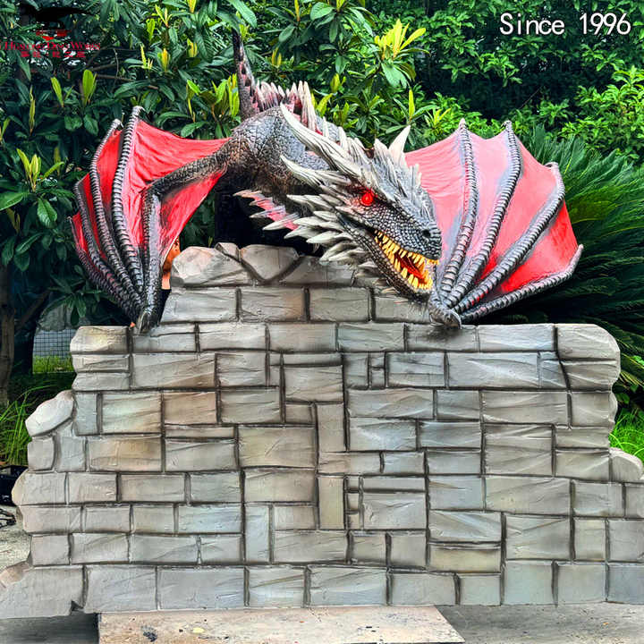 Realistic Flying Dragon Model Mysterious Animatronic Western Flying ...