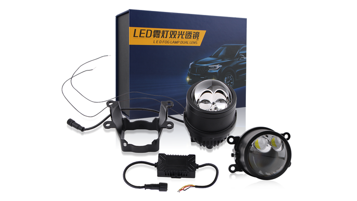 3Inch led headlight lens Dual laser fog lamp 6000K 4300K bi led lenses ...