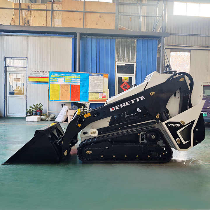 Derette V1000 Mini Skid Steer Loader - Max Lifting 1433lb