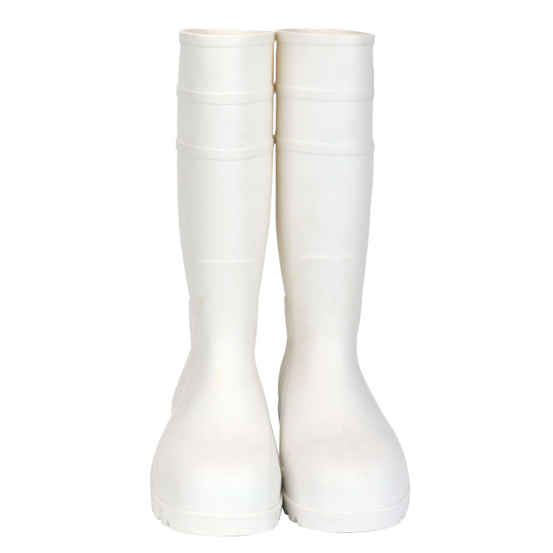 Steel Toe Durable PVC Polyester Resistant Safety Work Rain Boots Rain ...