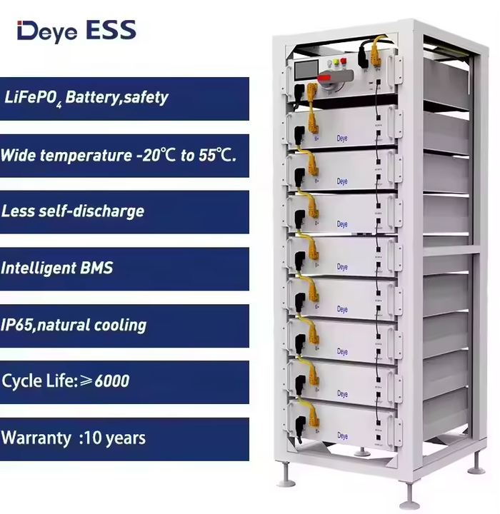 Deye BOS-G High Voltage 20kWh 30kWh 40Kwh 50Kwh 60kWh Solar Batteries ...