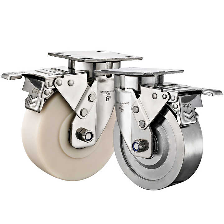 4"5"6"8" Kingpinless Heavy Duty SUS 304 Stainless Steel Nylon/ Solid SS ...