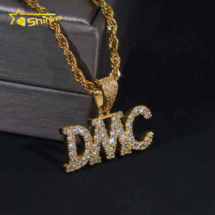 Custom Hip Hop Iced Out Pendant Moissanite 925 Sterling Silver Gold ...