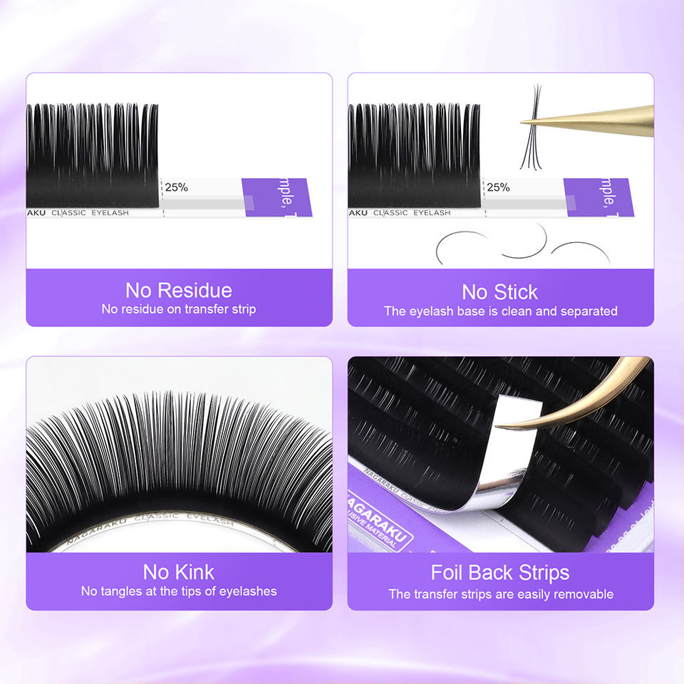 NAGARAKU 5mm 6mm Individual Eyelash Extensions PBT Lashes Wholesale ...