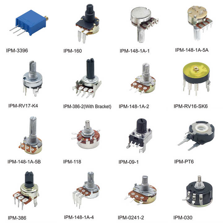 Rotary Potentiometer with Switch for Variable Resistance & OEM