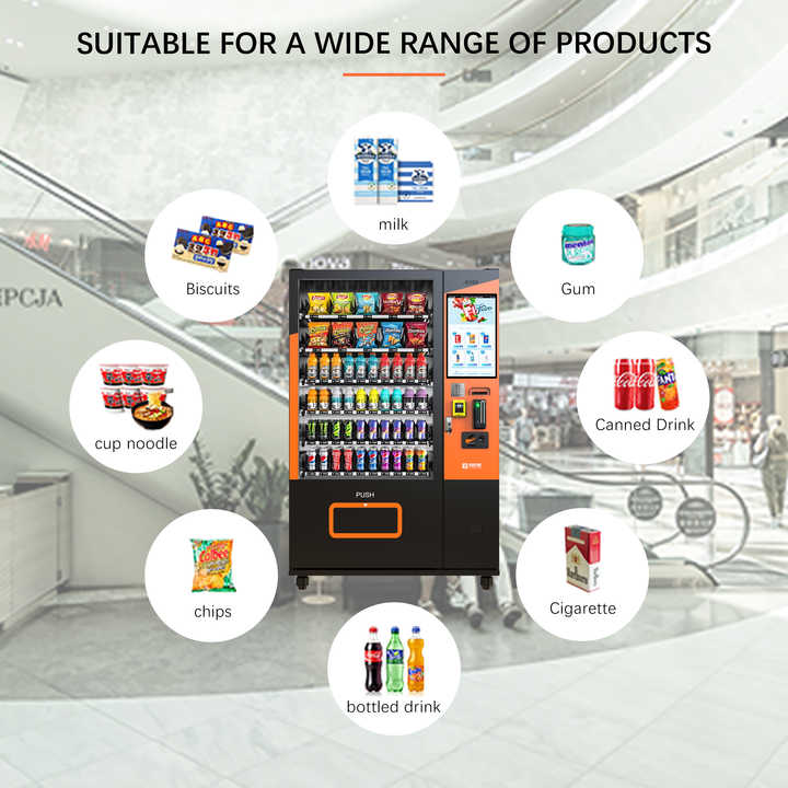 JSK Fresh Fruit Smoothie Vending Machine Cold Drinks and Snacks Soda ...