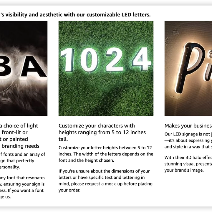 Customizable Led Sign Board Outdoor Advertising Box Light Display ...