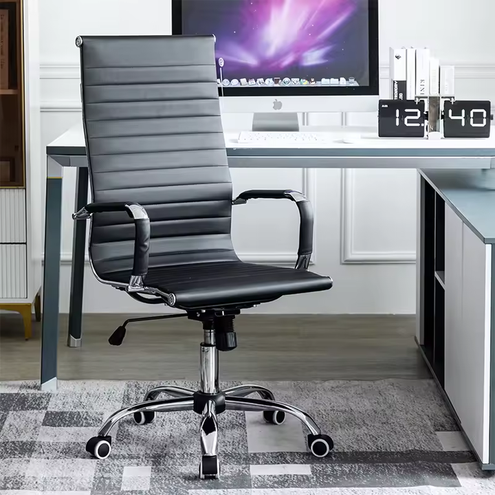 Factory High Back Executive boss PU Leather Office Chair Furniture ...
