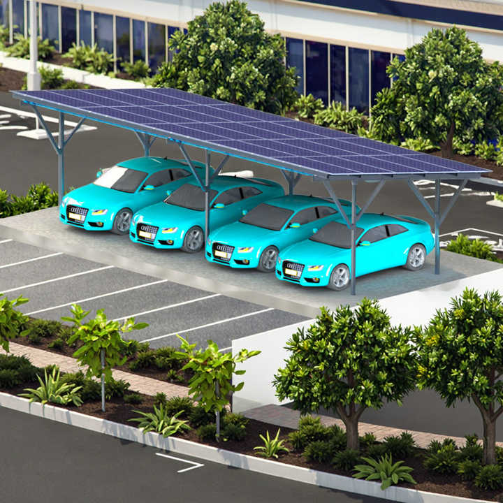 Customized Diy Solar Carport Structure Waterproof Carport Solaire ...