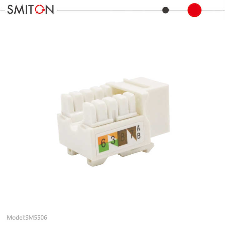 UTP Cat6 90 Degree UTP Keystone Jack for Network Use RJ45 Connector ...