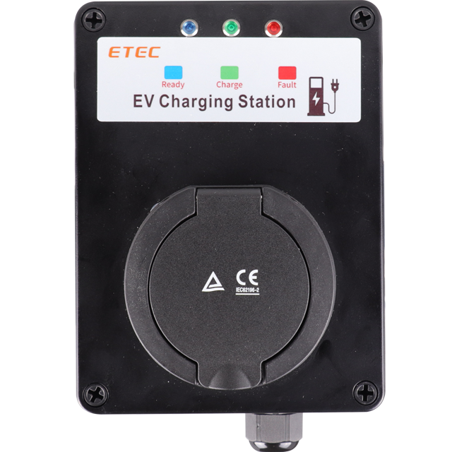 Etec Ekec4 Ac Ev Single Phase 3.7kw Socket Type 2 Charging Pile ...