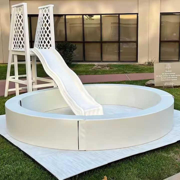 Customizable Indoor/Outdoor Soft Play White Ball Pit Inflatable Bouncer ...