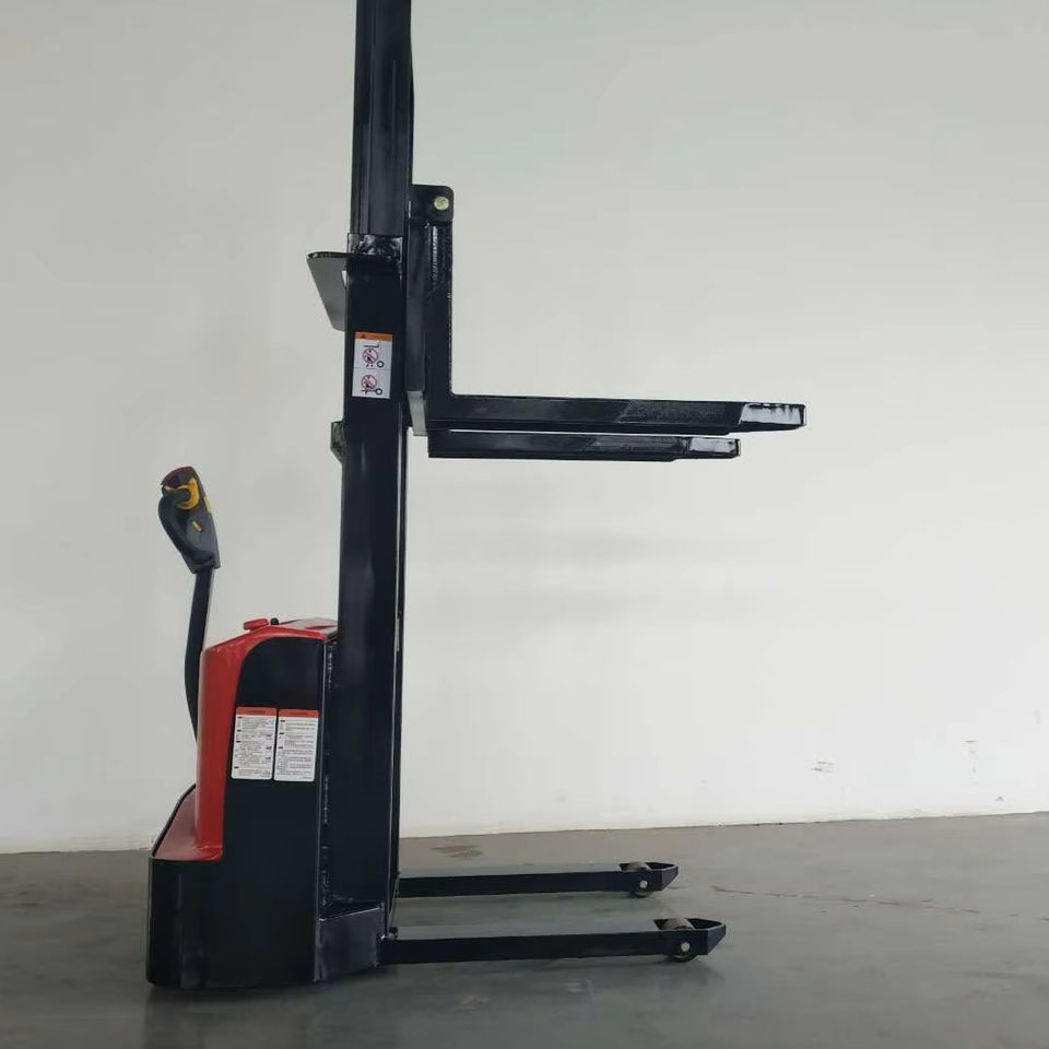 Afuko Stand-Up Stacker Full Electric Pallet Forklift Hydraulic Trolley ...