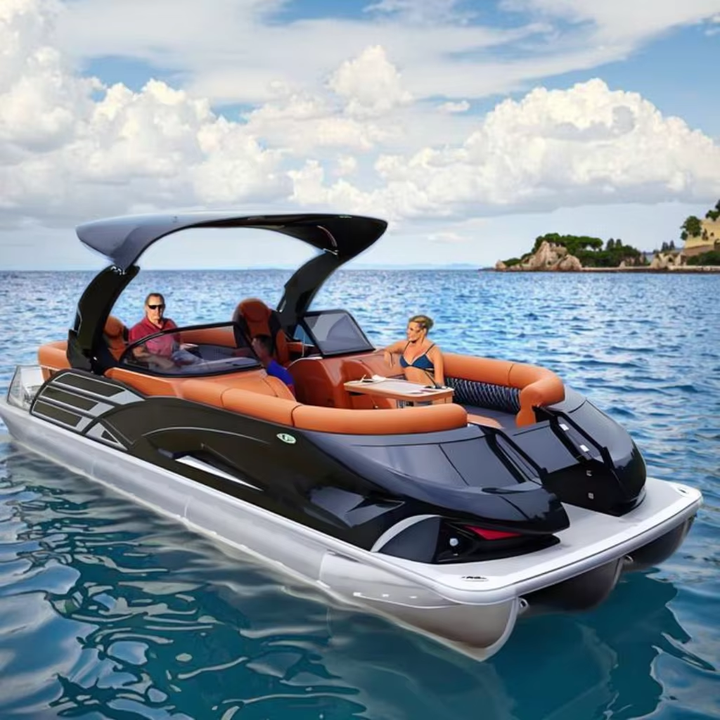 2025 Speed Racing Yacht Comfortable Pontoon Boat for Coastal Adventures ...