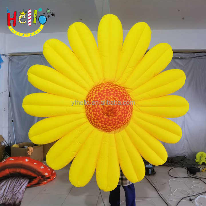 Outdoor Stage Decoration Yellow Sun Flower Ceiling Hanging Inflatable ...