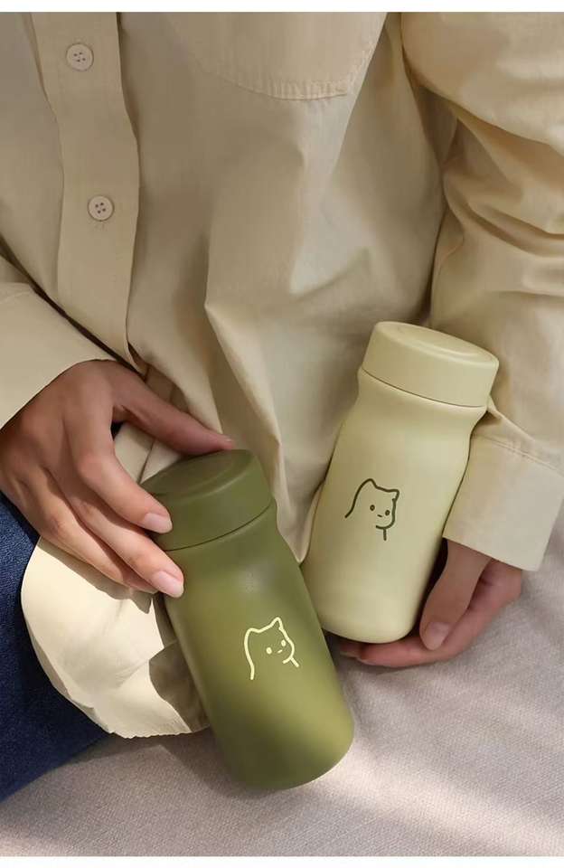 320ml Cat Pattern Stainless Steel Vacuum Thermal Cup High Value ...