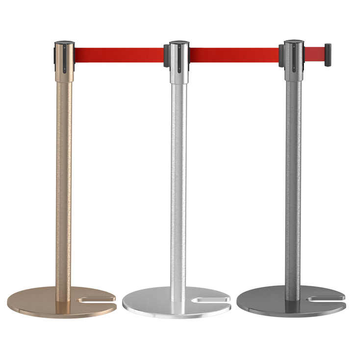 U-Shaped Base Traffic Barrier Telescopic Isolation Guardrail Steel ...