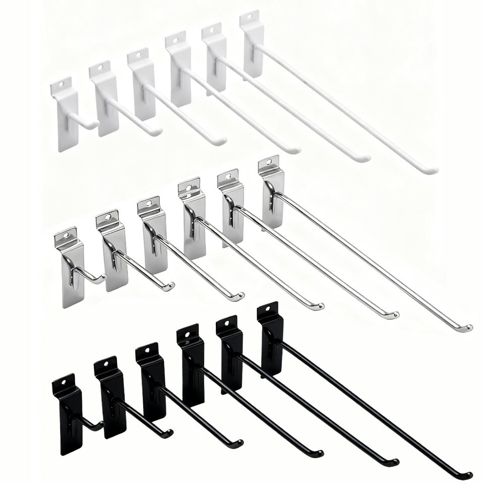 Hookei Supermarket Custom Iron Slatwall Hooks for Retail Shelving ...