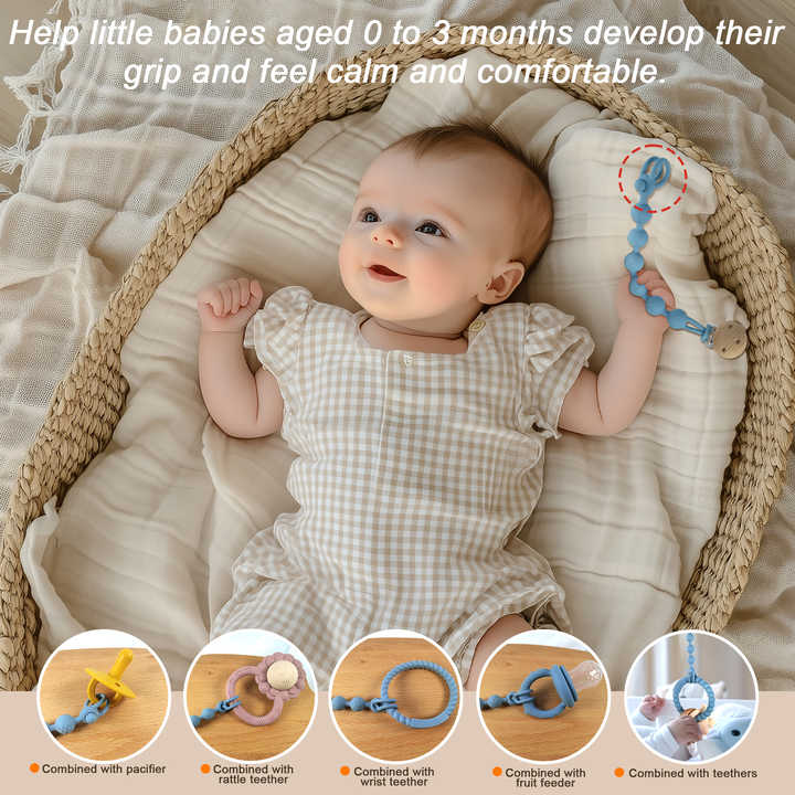 Food Grade Baby Chain Bpa Free Safety Pacifier Promotional Silicone ...