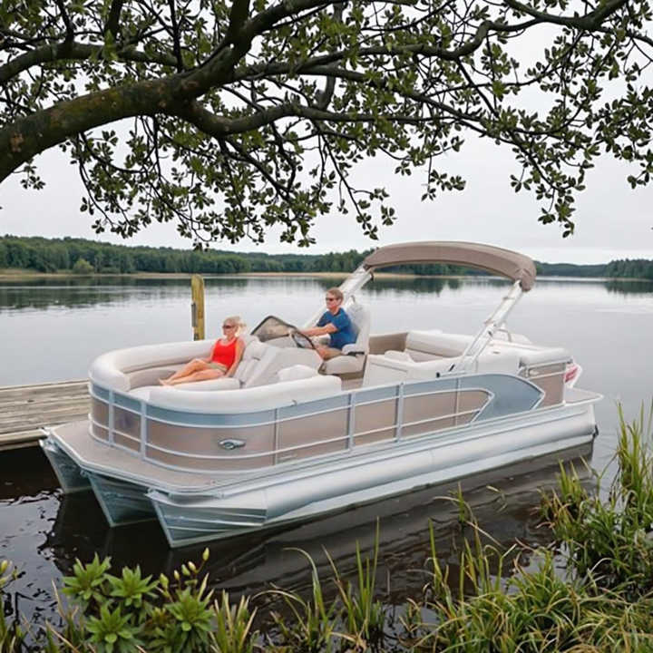 Allhouse 25ft Aluminium Pontoon Boat - Perfect for Fishing
