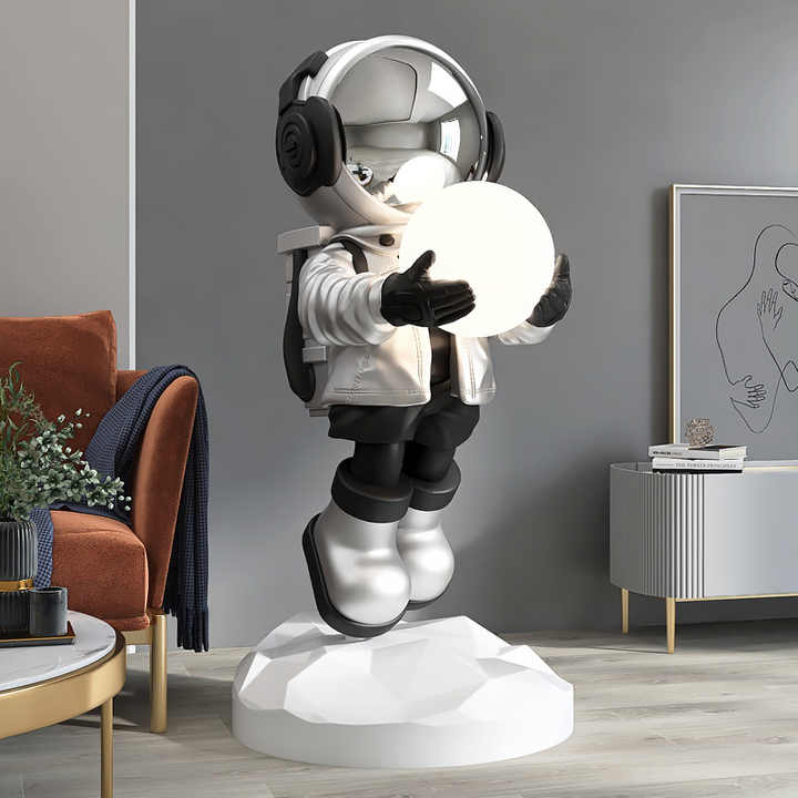 Creative Astronaut Living Room Large Floor Standing Decorative Lamp ...