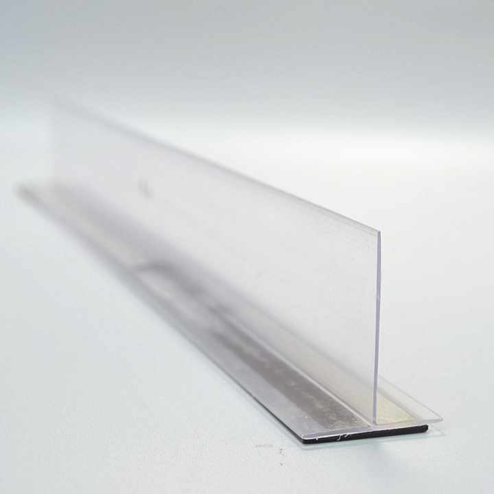 T Shape Divider PVC Strip Shelf Taker Holders for Supermarket