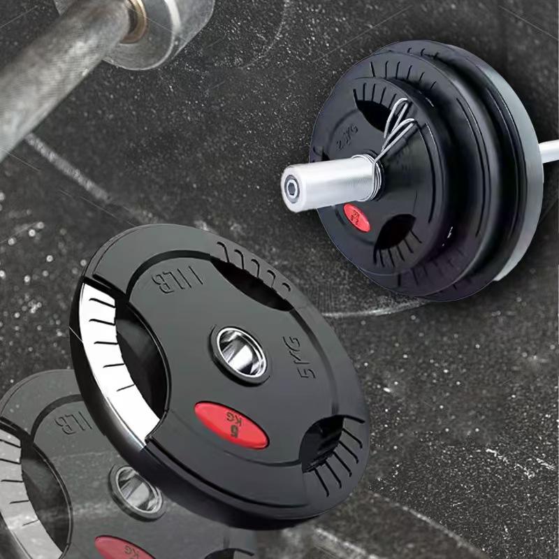 Hot Sale Cast Iron Rubber Eco-Friendly Large Hole Weight Plate Barbell ...