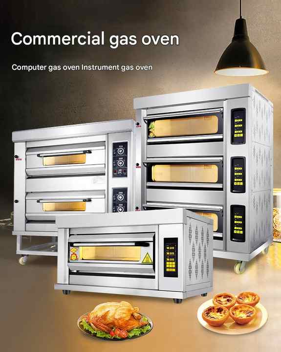 Automated Double Deck Gas Oven with Programmable Baking Cycles| Alibaba.com