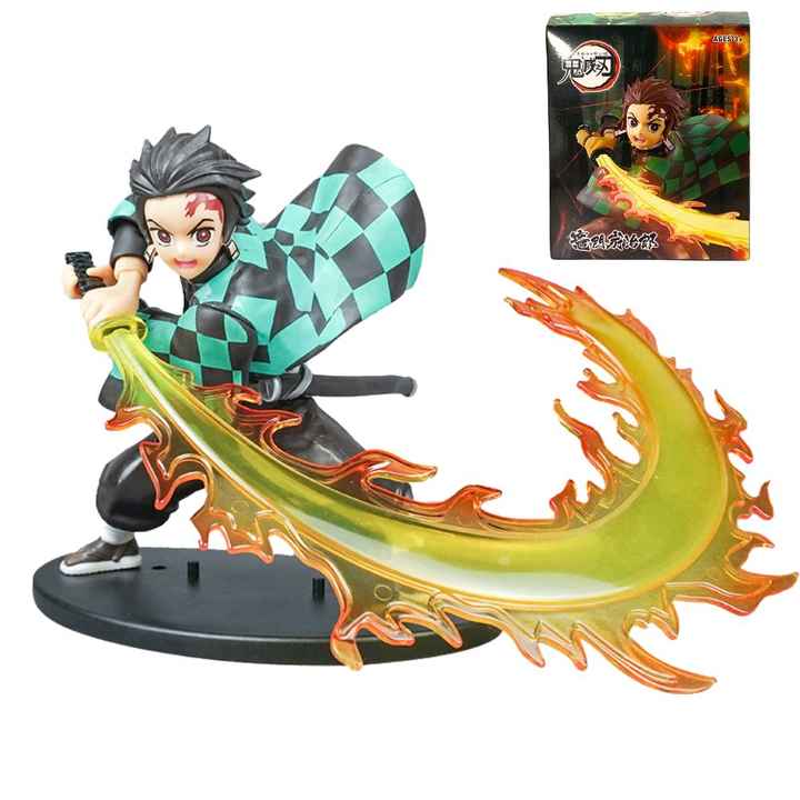 Demon Slayer kimetsu no yaiba anime figure Tanjiro Zenitsu Rengoku pvc ...