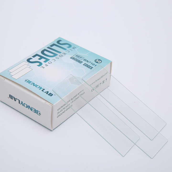 BENOYLAB Medical Microscope Slide 7101 plain glass slides ground edges ...