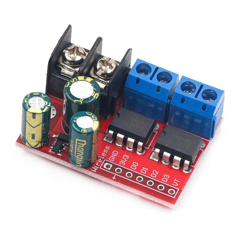 H Bridge Remote Control 5A 3V-14V Dual DC Motor Drive Module Voltage ...